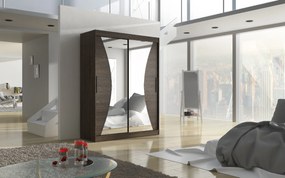 ADRK Furniture Skříň posuvná se zrcadlem MAX 150 ADRK-SW-MAX-CH-150