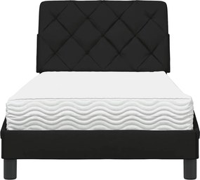 Postel s matrací černá 80 x 200 cm textil 3310701