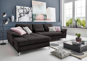XXXLutz ROHOVÁ SEDAČKA, textil, černá Sit & More - Sedací soupravy - 000144005508