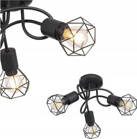 Stropní svítidlo Xara I černá 3xE14 Globo Lighting je profesionální