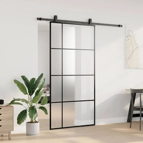 Posuvné dveře se sadou kování černé 102,5x205 cm ESG Glass 3375873