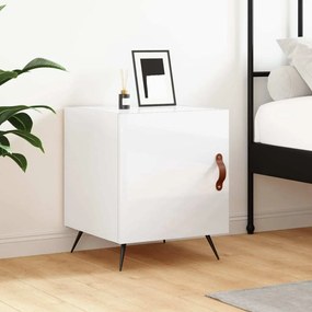 vidaXL Noční stolek 40 x 40 x 50 cm kompozitní dřevo [827508] Barva: bílá s vysokým leskem