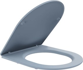 Mexen deska zpomaleně sklápějící slim, duroplast, šedo-modrá matná - 39740069