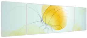 Obraz - Žlutý motýl (170x50 cm)