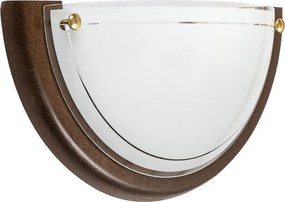 Rabalux UFON nástěnné dřevěné svítidlo 60W/E27/IP20 - tmavé dřevo