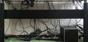Organizér pro kabely černý / hnědý