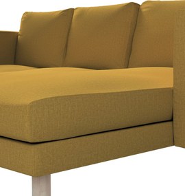 Potah na pohovku IKEA Norsborg 3-místná se šezlongem barva žlutá látka pletený vzor