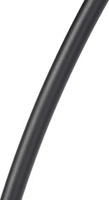 Moderní oblouková lampa černá s orientálním stínítkem a bambusovou konstrukcí 50 cm - XXL Rina