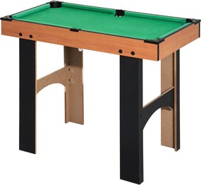 HOMCOM multiherní stůl 4 v 1 Multigame stolní fotbal stolní hokej stolní tenis kulečník multifunkční herní stůl 87x43x73cm pro zábavu | Aosom.de