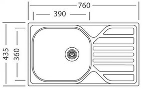 Dřez Sinks Compact 760