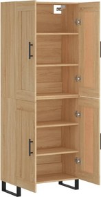Skříň highboard dub sonoma 69,5 x 34 x 180 cm kompozitní dřevo 3199708