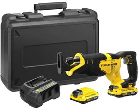 Stanley - 18V AKU mečová pila, 2x aku 2,0 Ah Li-Ion, nabíječka SFMCS300D2K-QW