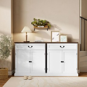 HOMCOM komoda se 2 dvířky a zásuvkou 80 × 40 × 85 cm
