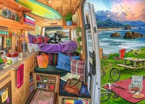 Ravensburger Puzzle Pohled z karavanu XXL / 500 dílků / od 12 let