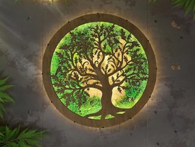 Li-Go "Mechový dub" dřevěné svítidlo 230V 70 cm/dub