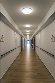 LA 1002021 LIPSY 40 Dome, LED, venkovní nástěnné a stropní nástavbové svítidlo, bílá, IP44, 3000/4000K - BIG WHITE (SLV)