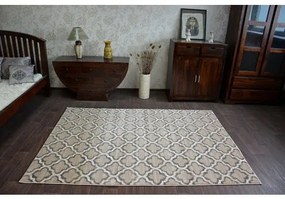 koberec ARGENT W4030 Mříž, béžový velikost 160x220 cm | krásné koberce cz