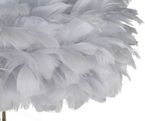 Stojací lampa Feathers 170 cm šedá/zlatá