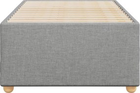 Rám postele bez matrace světle šedá 100 x 200 cm textil 3284708