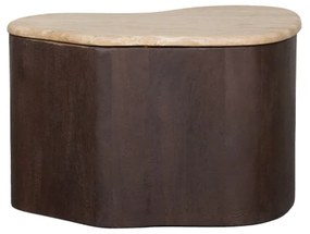 LABEL51 Konferenční stolek DAVI hnědý 50 cm