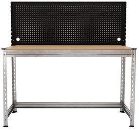 BULLRACK pracovní stůl s panelem na nářadí 150x150x60 cm