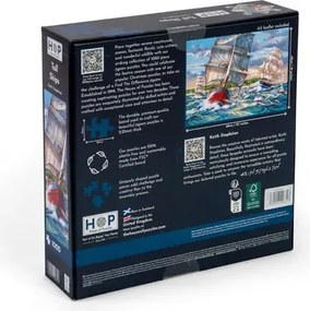 HOP Puzzle Plachetnice / 1000 dílků / nepravidelné dílky / plakát A3