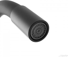 Gamma Flex 2000, stojánková dřezová baterie s flexibilním ramenem, černá matná, GMA-BFX-2000BK