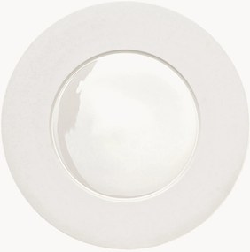 Sada snídaňových talířů z kostního porcelánu Cross White, 6 dílů
