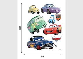 Dětská samolepka na zeď Disney Auta Staří Přátelé | 65 x 85 cm | DDK851