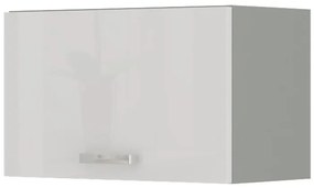 Horní kuchyňská skříňka Brunea 50 GU-36 1F (šedá + lesk bílý). 1024987