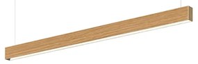 Lineární závěsné svítidlo ze dřeva Square Dekor: Dub, Délka: 1040 mm, Teplota chromatičnosti / Stmívání: 2700 Kelvinů / Stmívatelné Casambi