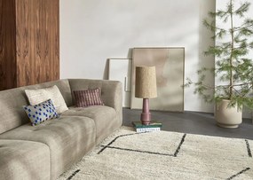 Béžový ručně tkaný bavlněný koberec se vzorem Woven - 200*300 cm