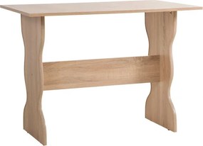 rohový jídelní komplet Thomas, šedý potah / bílá