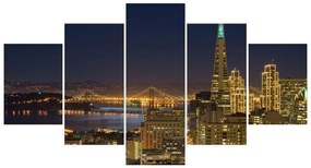 Obraz nočního města (150x80 cm), 40 dalších rozměrů