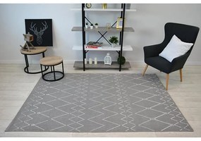 Luxusní kusový koberec Korina šedý 80x150cm