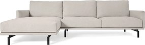 Béžová rohová pohovka Kave Home Galene, levý roh, 254 cm