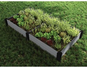 Vyvýšený záhon Keter Vista Modular Garden Bed dvoubalení šedý