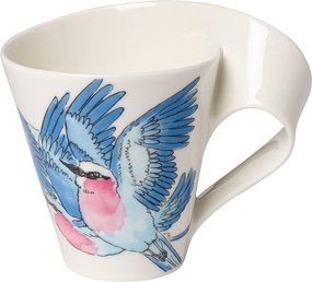 Villeroy&Boch Villeroy & Boch NewWave Caffè hrnek s uchem Lilac Breasted Roller v dárkové krabičce, 130 × 95 mm