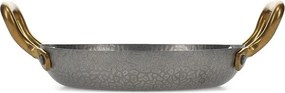 Servírovací kovový talíř ve stříbrné barvě ø 18 cm Serve – BonBistro