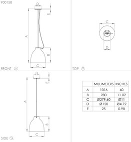 Eglo 900158 - Lustr na lanku CAMASCA 1xE27/40W/230V černá