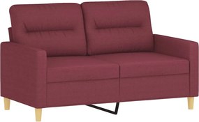 4dílná sedací souprava s poduškami vínová textil 3201550