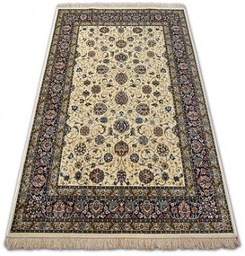 koberec WINDSOR 22933 JACQUARD slonová kost vzor rámu velikost 160x230 cm | krásné koberce cz