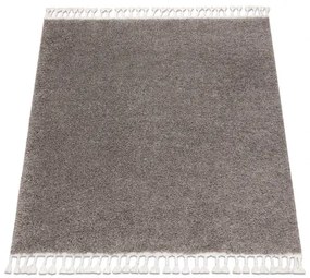 Dywany Luszczow Kusový koberec BERBER čtvercový 9000, hnědý Rozměr koberce: 160 x 160 cm