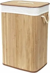 Compactor Bamboo - obdélníkový přírodní / Bambusový koš na prádlo s ví