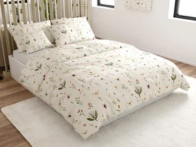 Krepové povlečení INSECTA POLY krémové Rozměr povlečení: 2 ks 70 x 90 cm | 200 x 220 cm