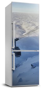 Wallmuralia Nálepka na ledničku Horská lanovka 60x180 cm