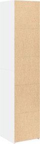 Skříň highboard bílá 40 x 41 x 185 cm kompozitní dřevo 3281666