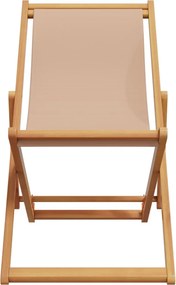 Skládací židle 2 ks, taupe látka a masivní dřevo 3214499