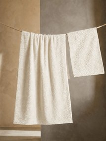 Sinsay - Sada ručníků s plastickým vzorem 2 pack - béžová