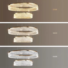 Toolight Toolight, LED stropní svítidlo, 72W, 3500lm, APP1750-CP, zlatá, OSW-04047